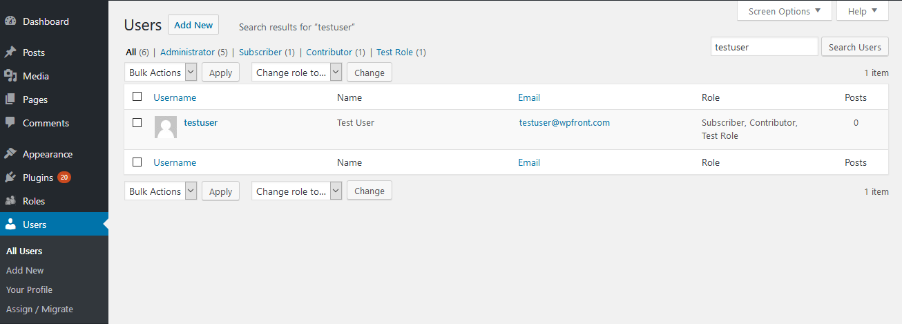 WordPress Assign / Migrate Users WordPress Assign / Migrate Users